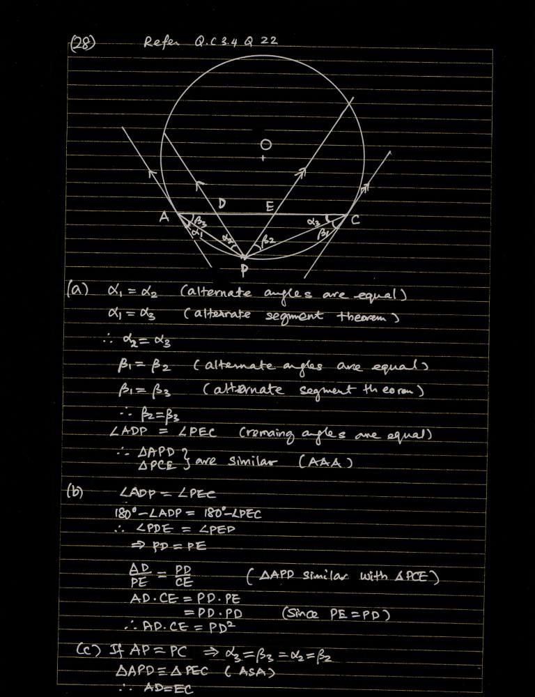 MATHEMATICS T STPM: GEOMETRY DEDUCTION