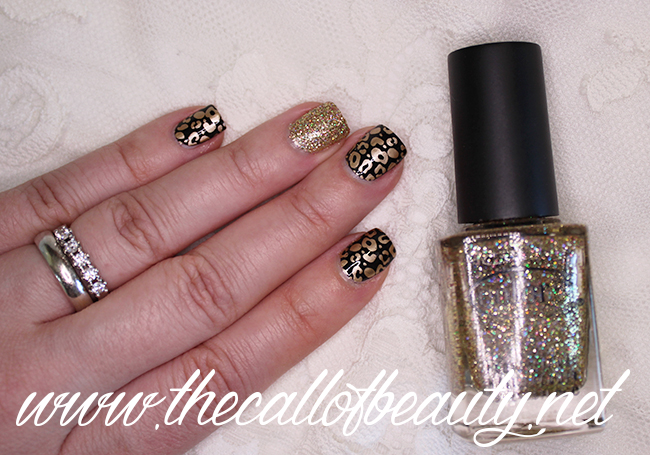 Black & Gold Leopard Print