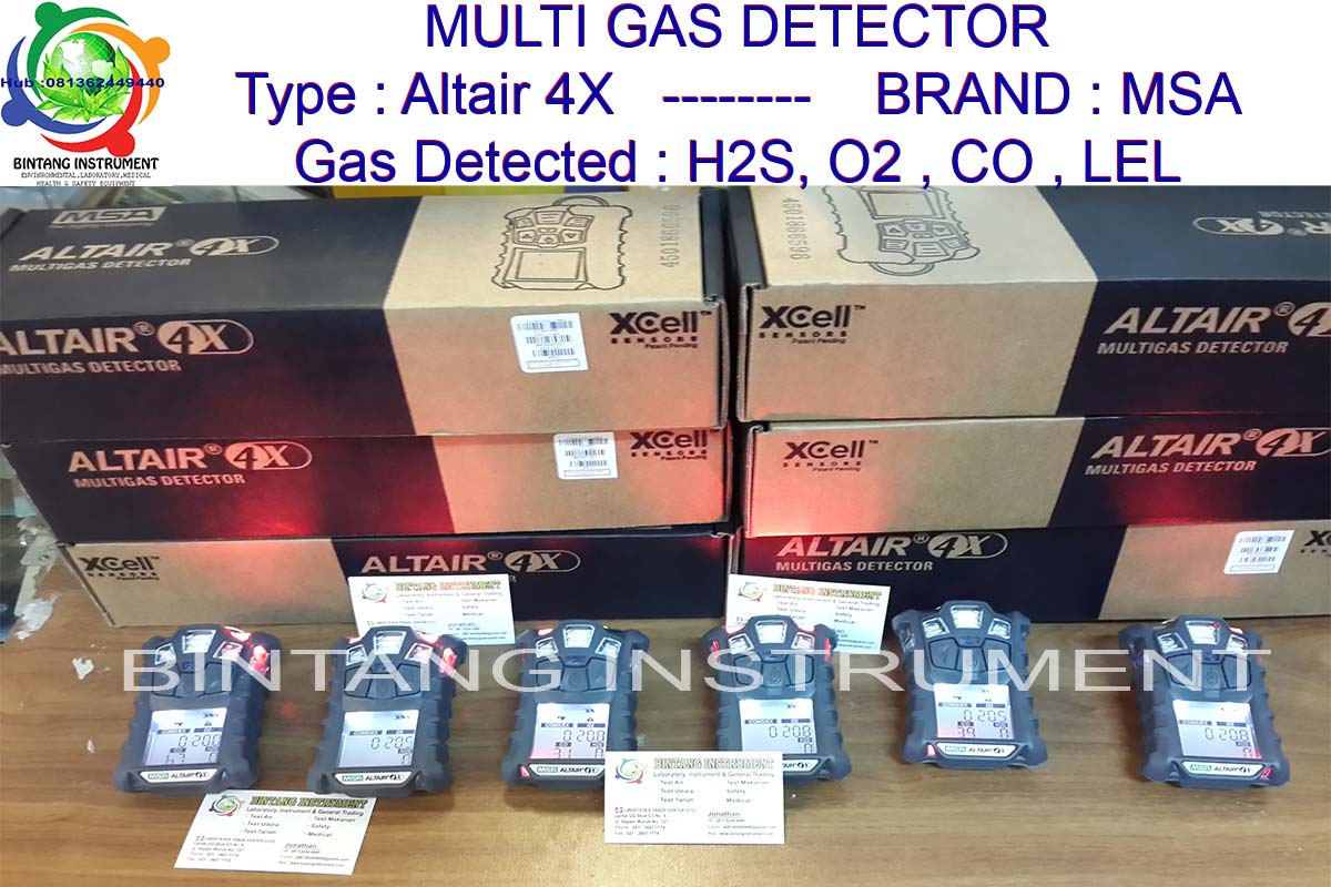 .: JUAL GAS DETEKTOR MSA ALTAIR 4XR, MULTI GAS DETECTOR LEL, CO, H2S ...