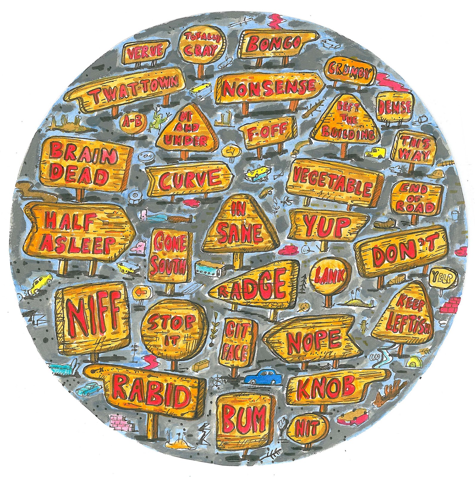 Thingslandia : Some new Roadkill drawings