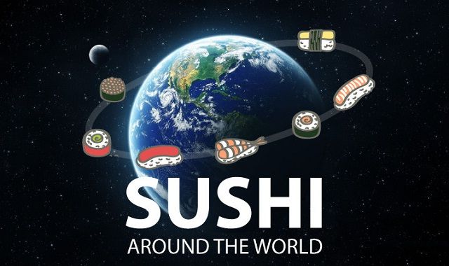 Sushi Around the World #infographic - Visualistan
