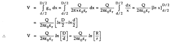 Capacitance of Single Core Cable