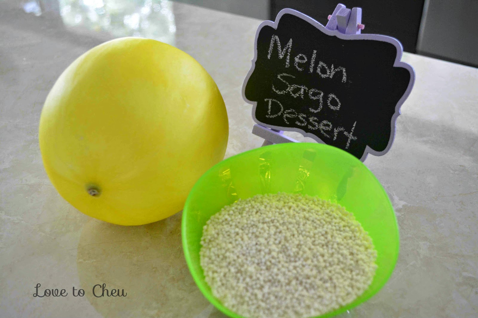Love to Cheu: Melon Sago Dessert