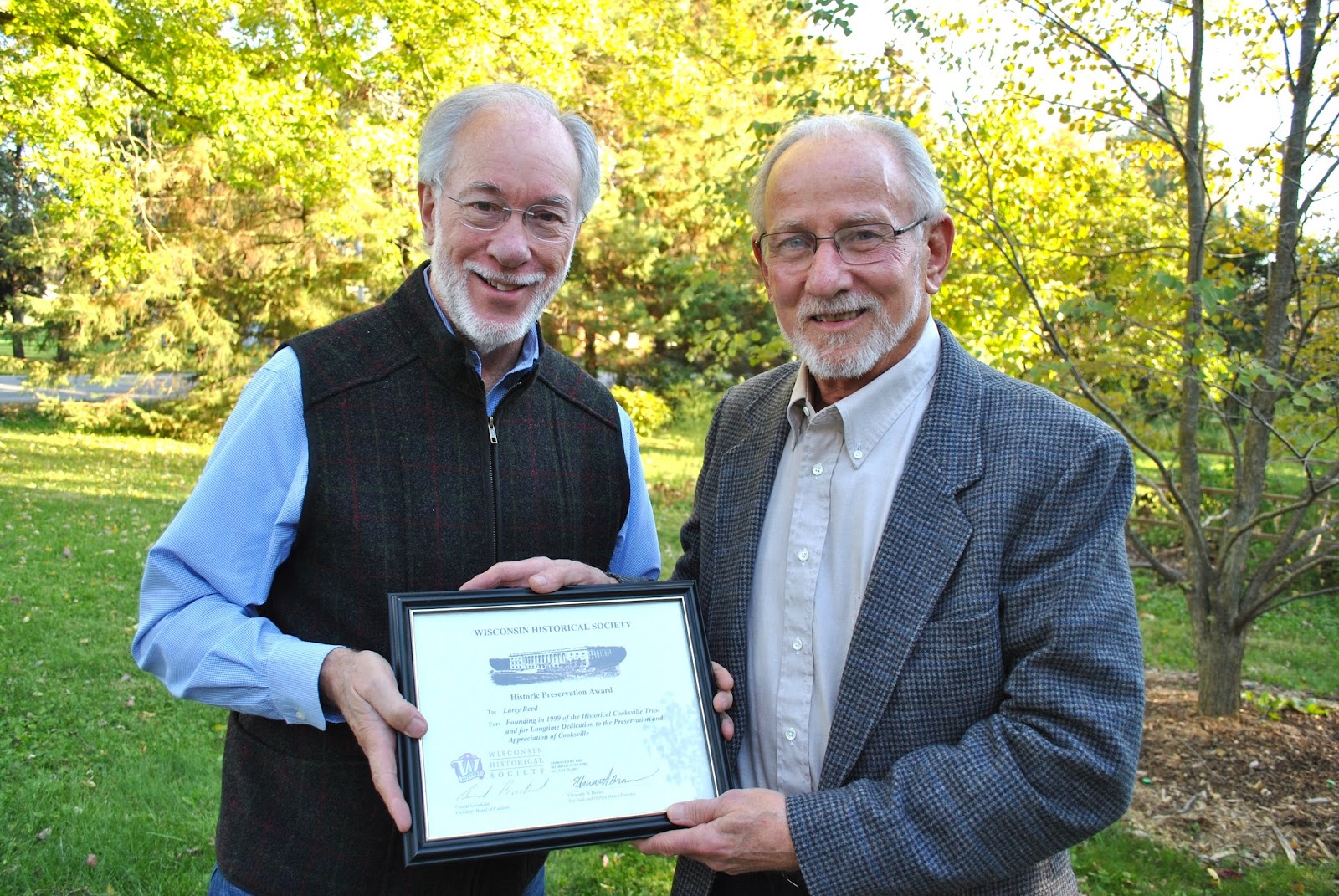 Cooksville News: Historic Cooksville Trust Board Chair Receives State ...