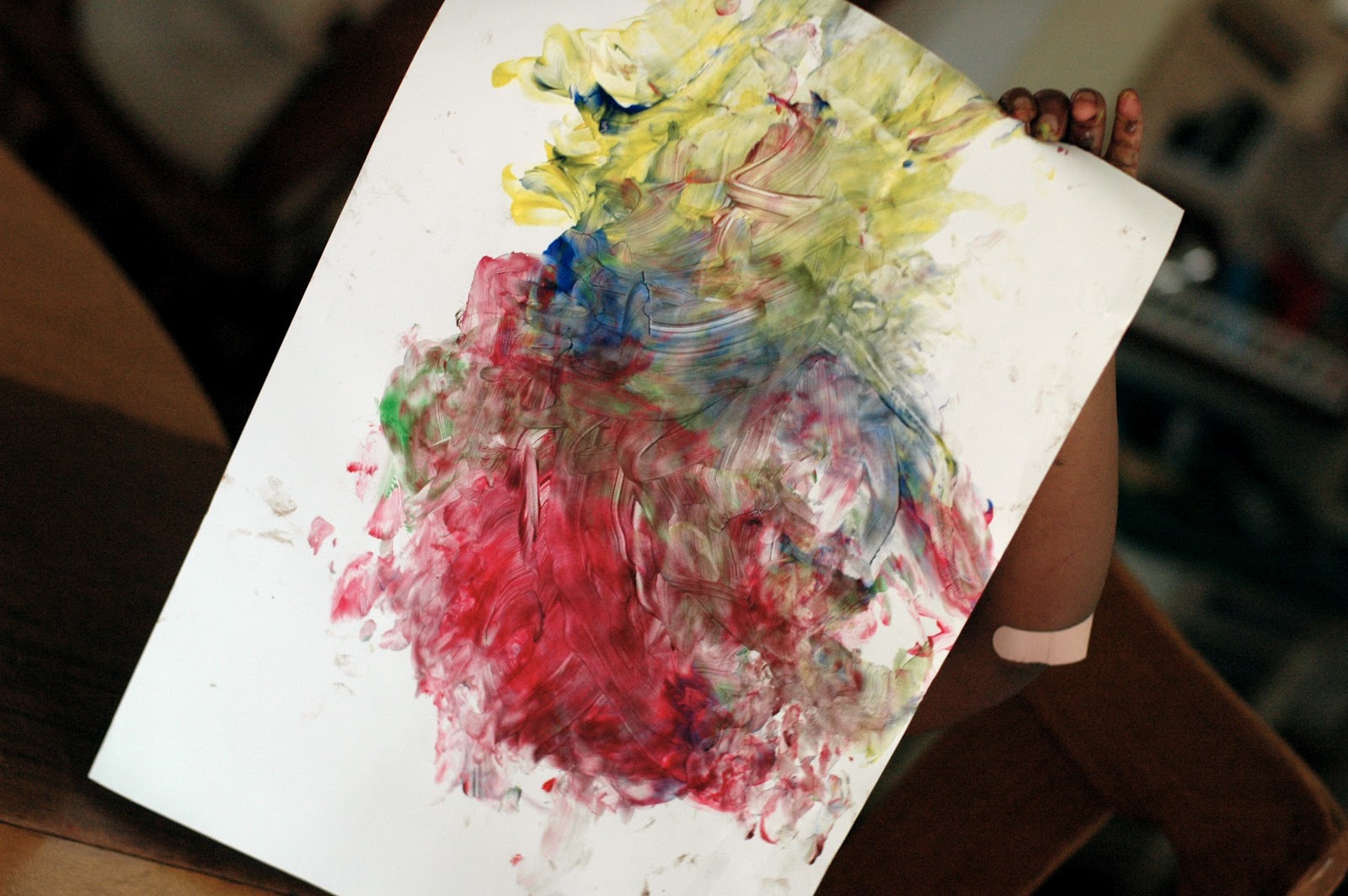 create (with kids): textured finger-paint - FreshlyPlanted
