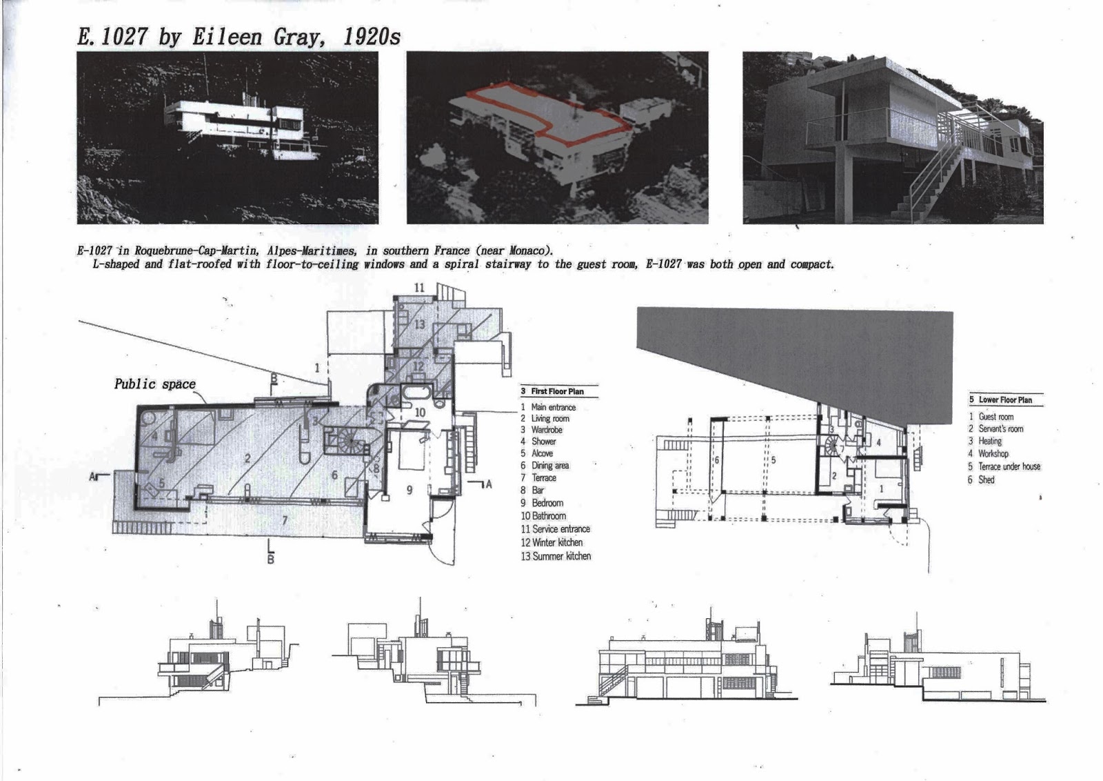 Soya's blog: Villa E-1027 by Eileen Gray