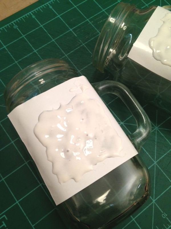 Bespangled Jewelry: DIY Etched Glass Mugs {Tutorial}
