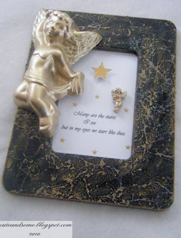 Cute and Some: HANDMADE CHERUB FRAME (AND BRIEF TUTORIAL)