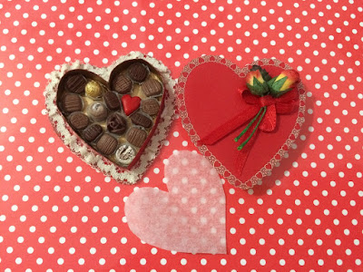 Baking In Miniature: Miniature Chocolate Roses in Vintage Candy Boxes