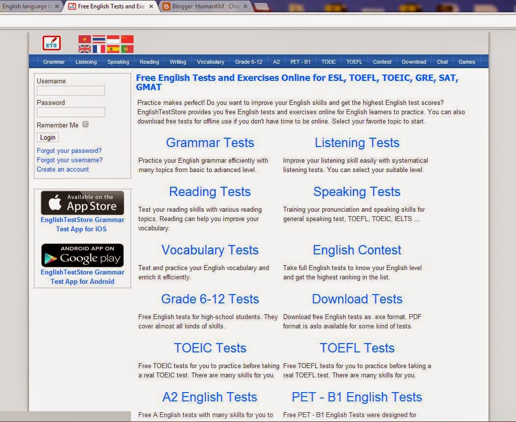 HumanKM : Chandrakasem Rajabhat University: Free English Tests and ...