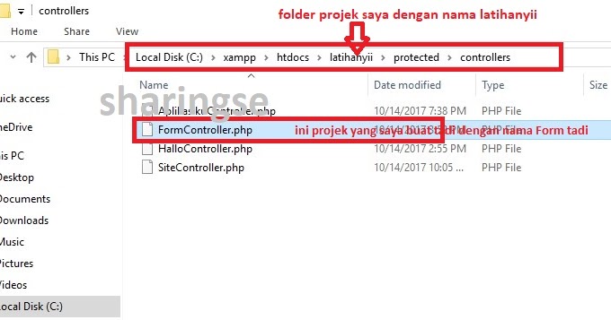 membuat form input data sederhana dengan Yii Versi 1 - dunia-belajar.com