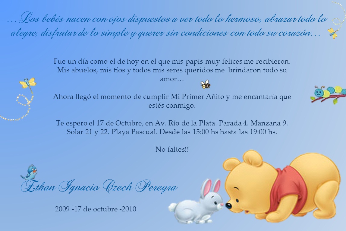 Tarjetas Mimo: Primer Añito