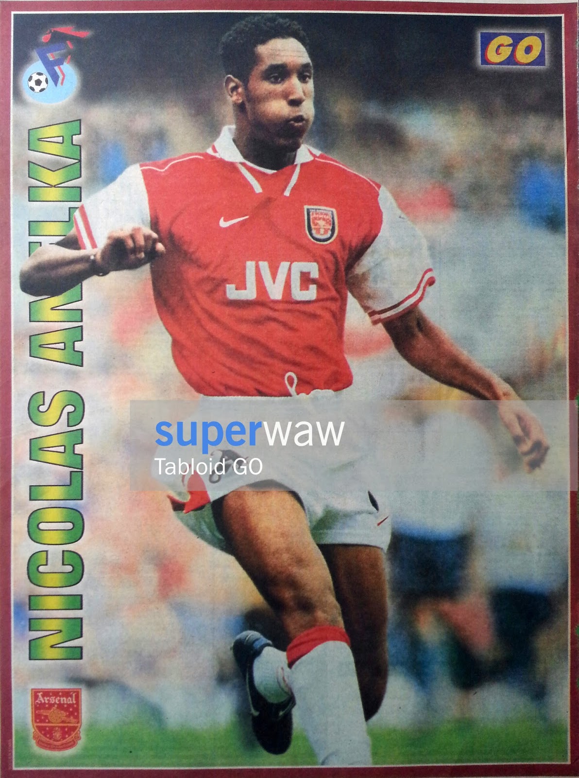 POSTER NICOLAS ANELKA (ARSENAL 1997)