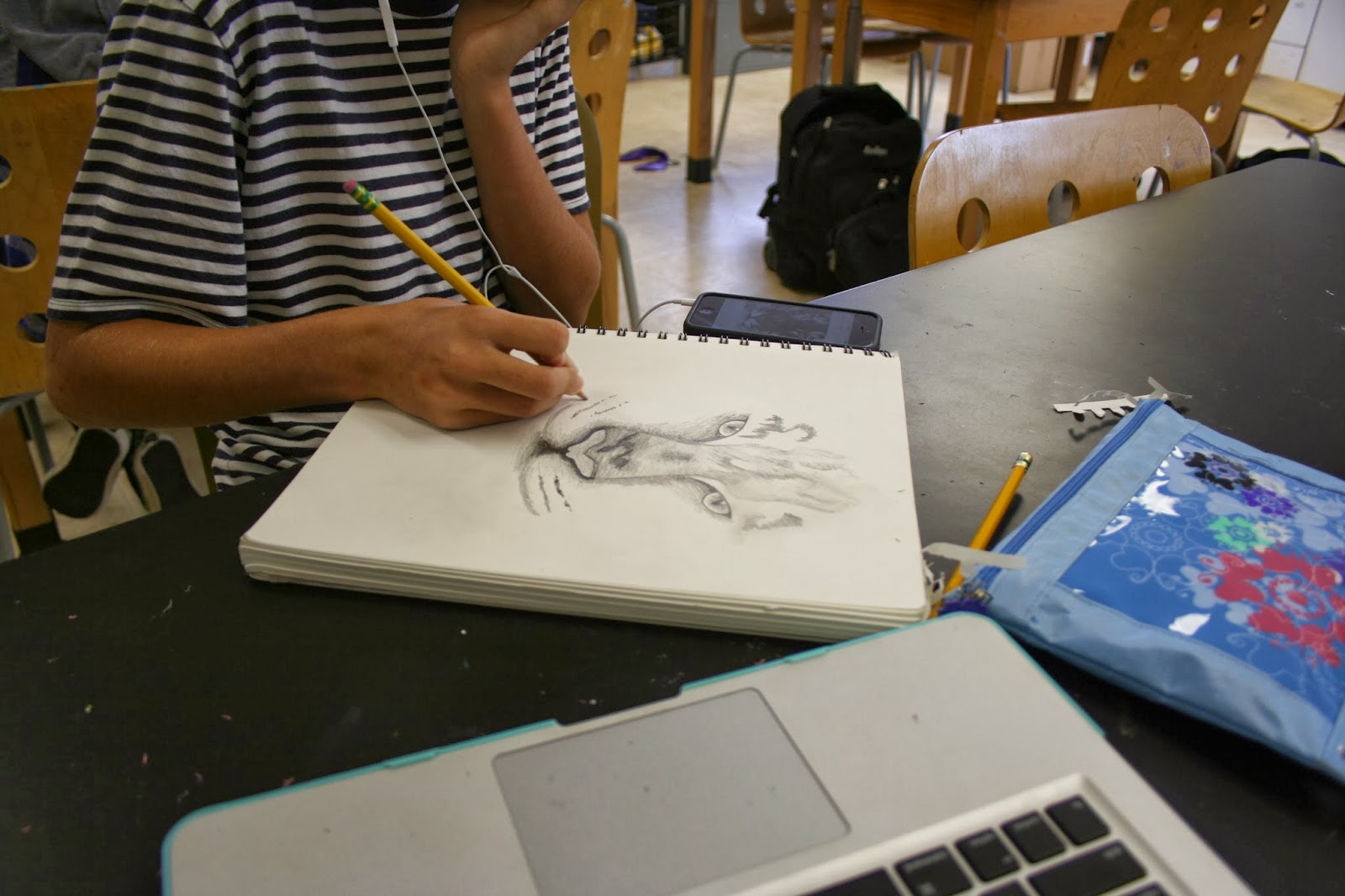Grauer Art: Sketching for Printmaking, 8th Grade Art
