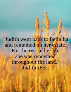 Balanced Living Bible Study: Week 3 & 4 - The Book of Judith