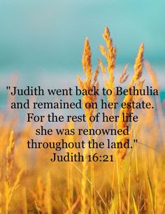 Balanced Living Bible Study: Week 3 & 4 - The Book of Judith