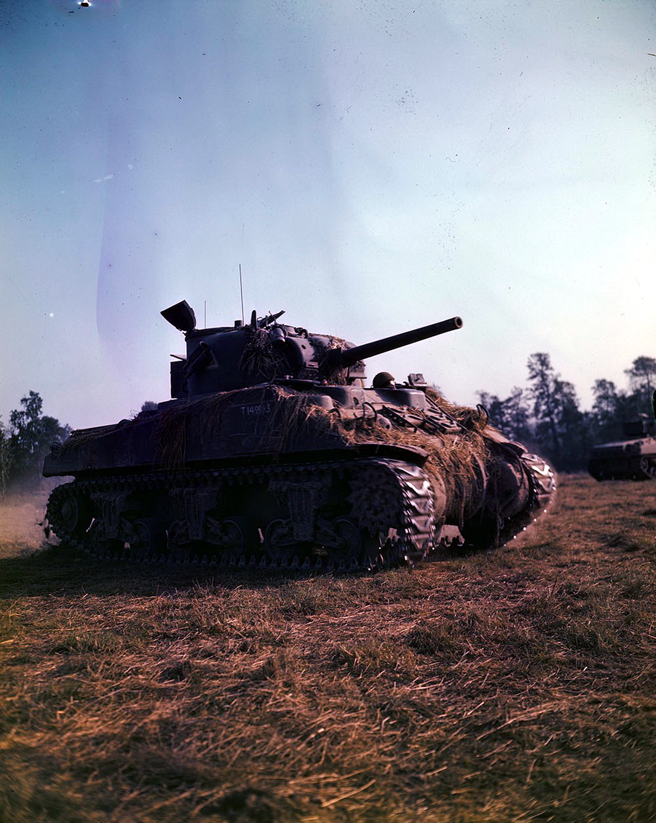 World War II in Color: Sherman Tank of a Canadian Unit in Normandy