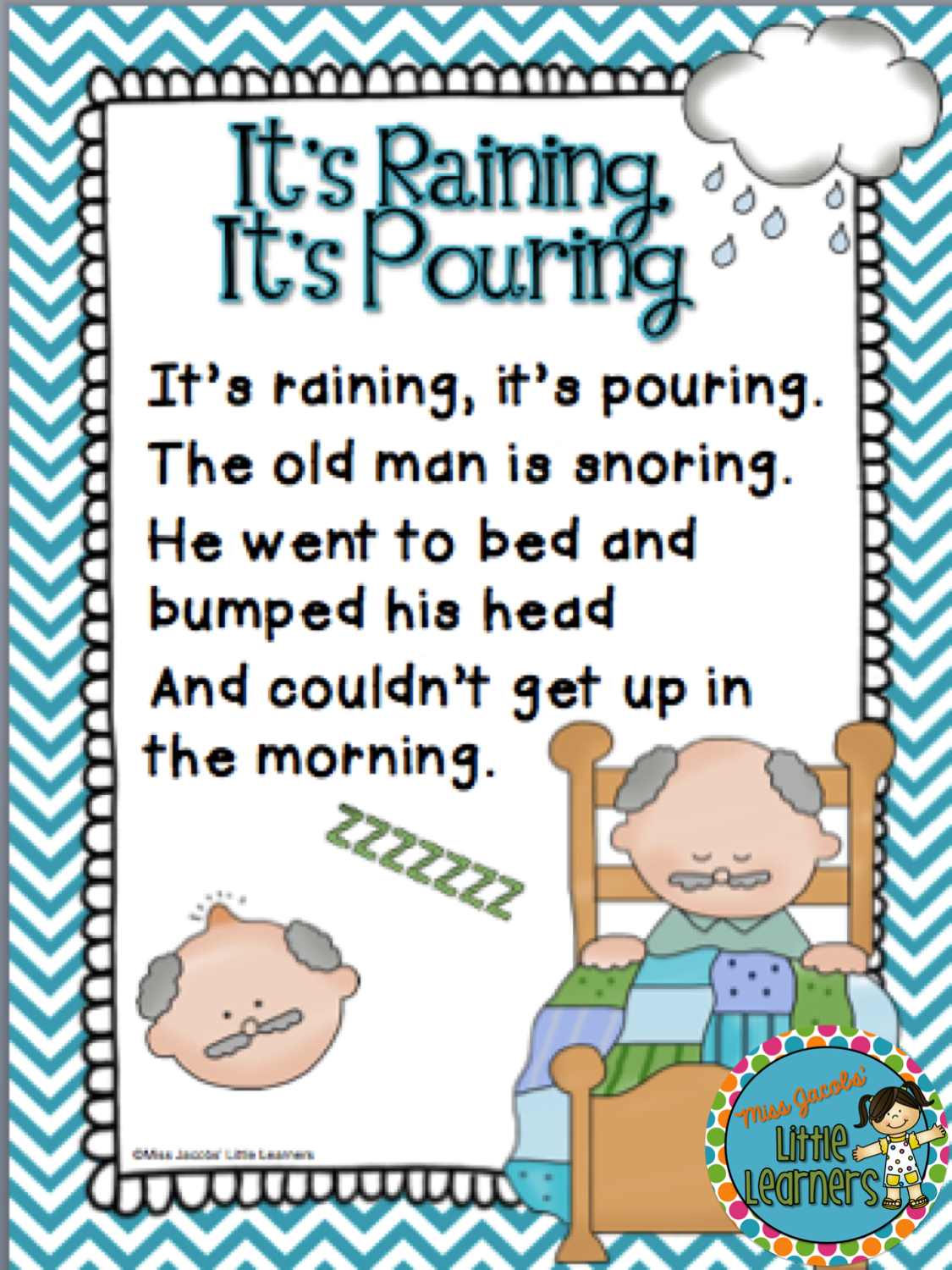 Miss Jacobs Little Learners New Nursery Rhyme Pack And More Five For
