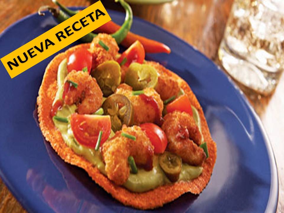 Torticolor: TOSTADAS ROJAS DE CAMARÓN