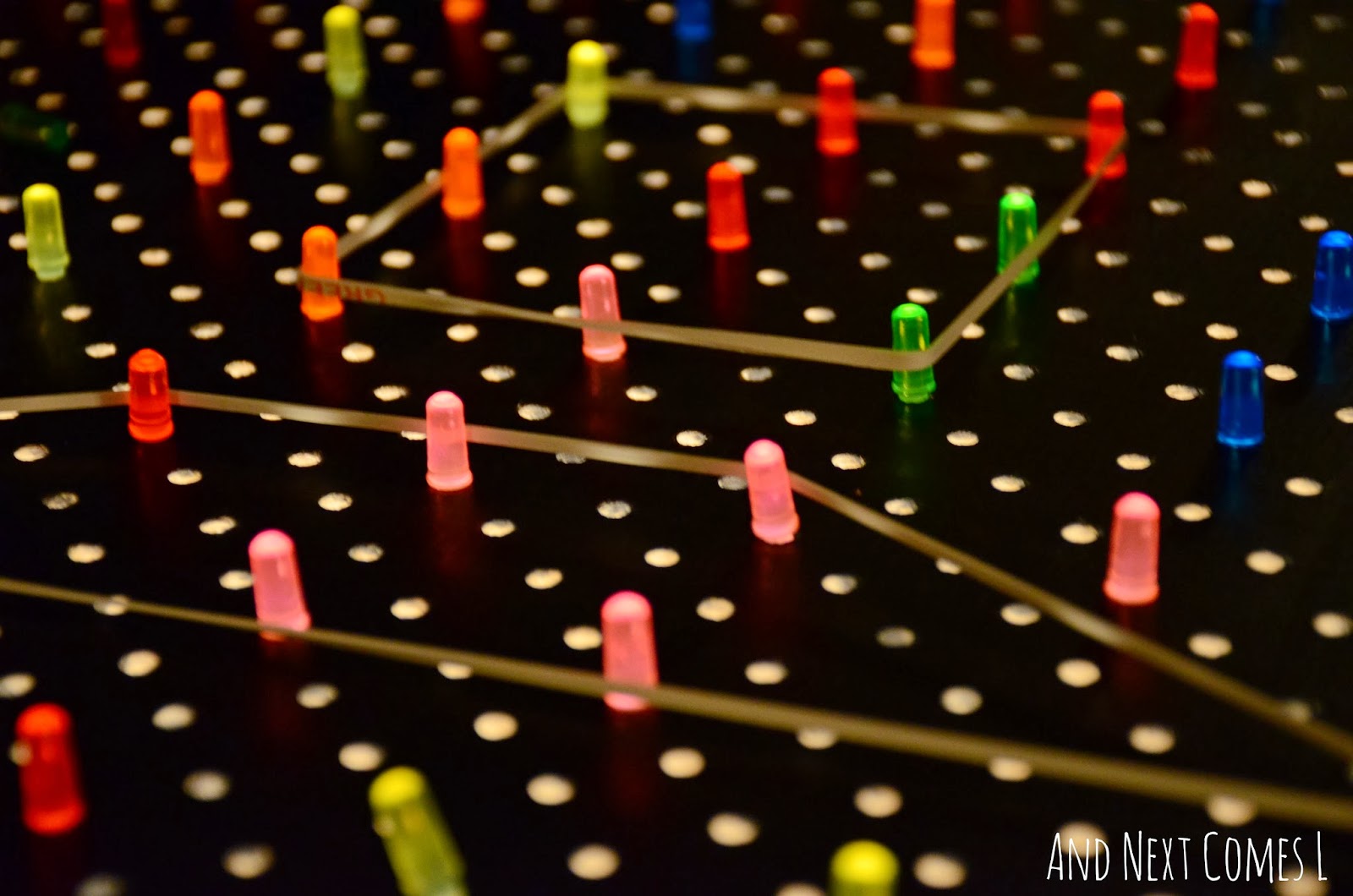 Light Bright Geoboard | And Next Comes L - Hyperlexia Resources