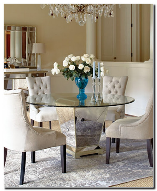 Mirrored Dining Room Set