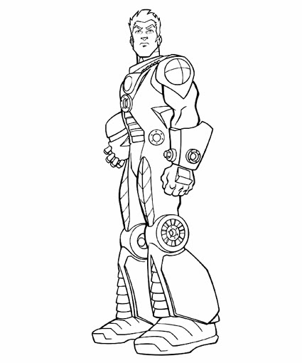 Action Man Coloring Pages - Colouring for Kids