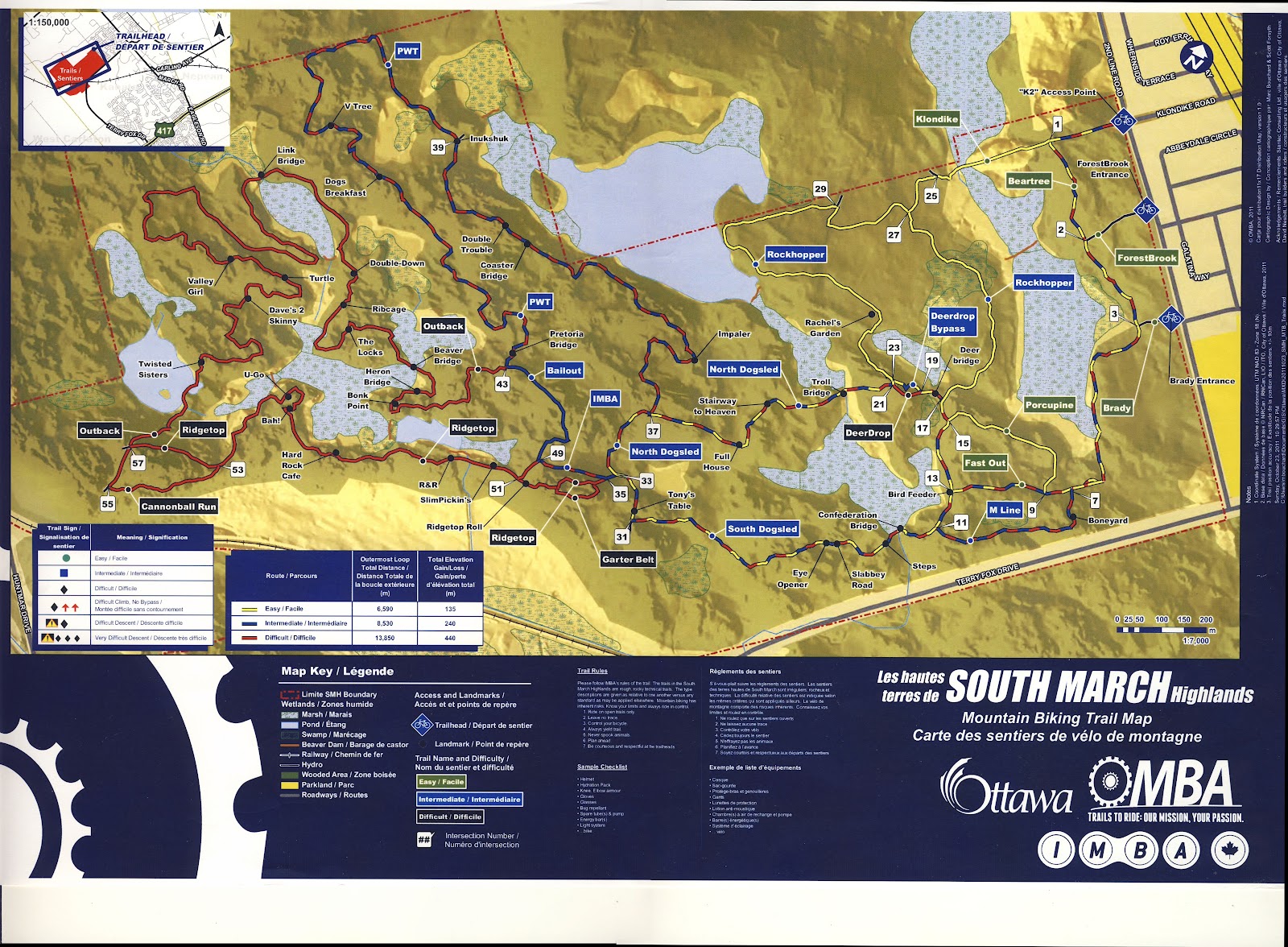 Richard's GPS Trail Maps: South March Highlands Trails