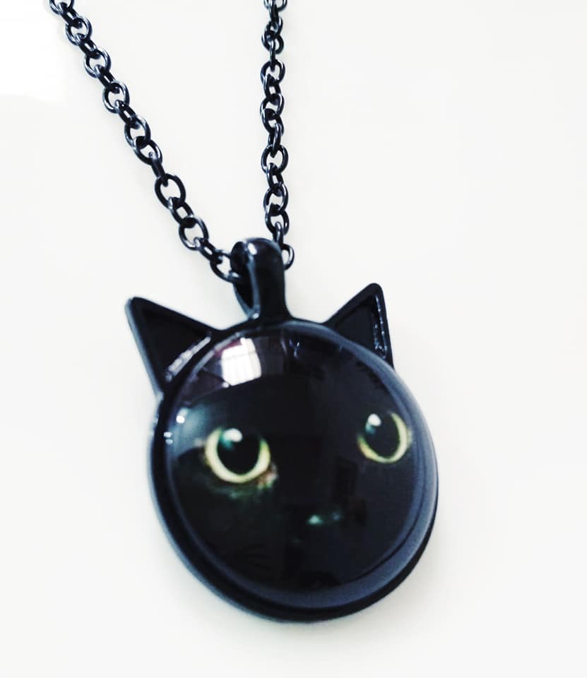 Cadena Gato Negro - Cristal ojo gato - La Tienda Gatuna | Artículos ...