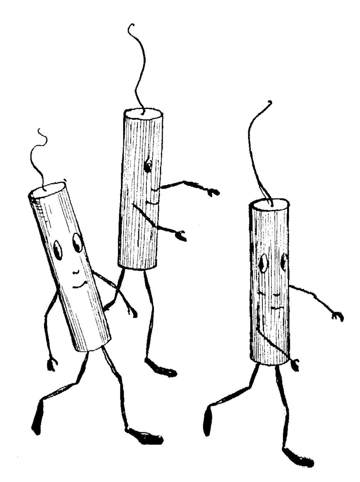 The Graphics Monarch: Vintage Funny Firecracker Cartoon Drawings ...