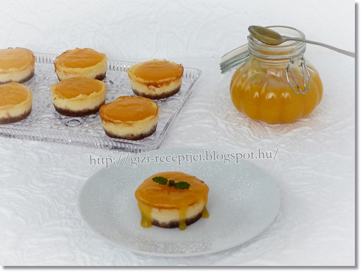 Gizi-receptjei: Mini sajttorta citromkrémmel.