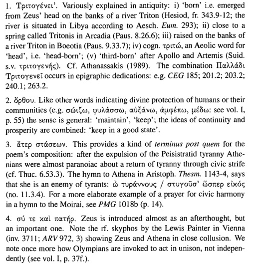 Laudator Temporis Acti: Prayer to Athena