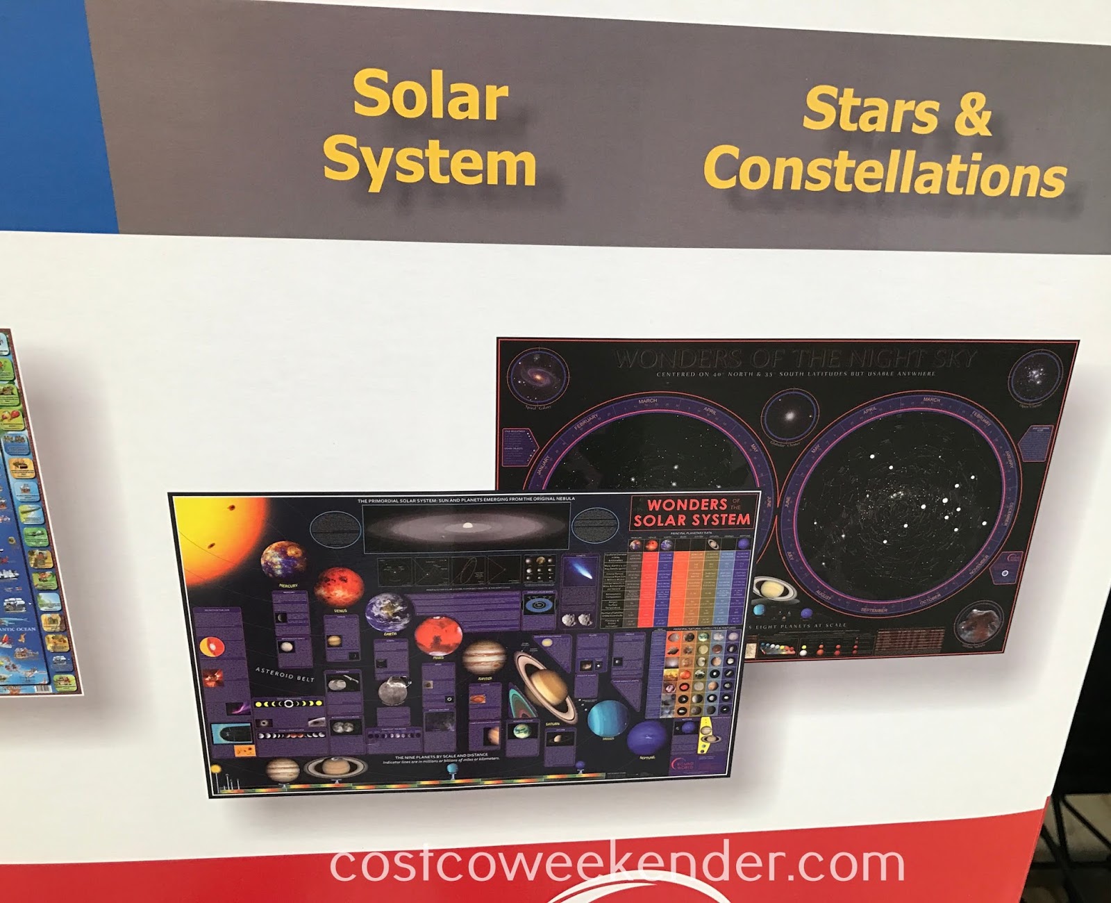 Hemispheres Large Laminated Wall Maps & Charts | Costco Weekender