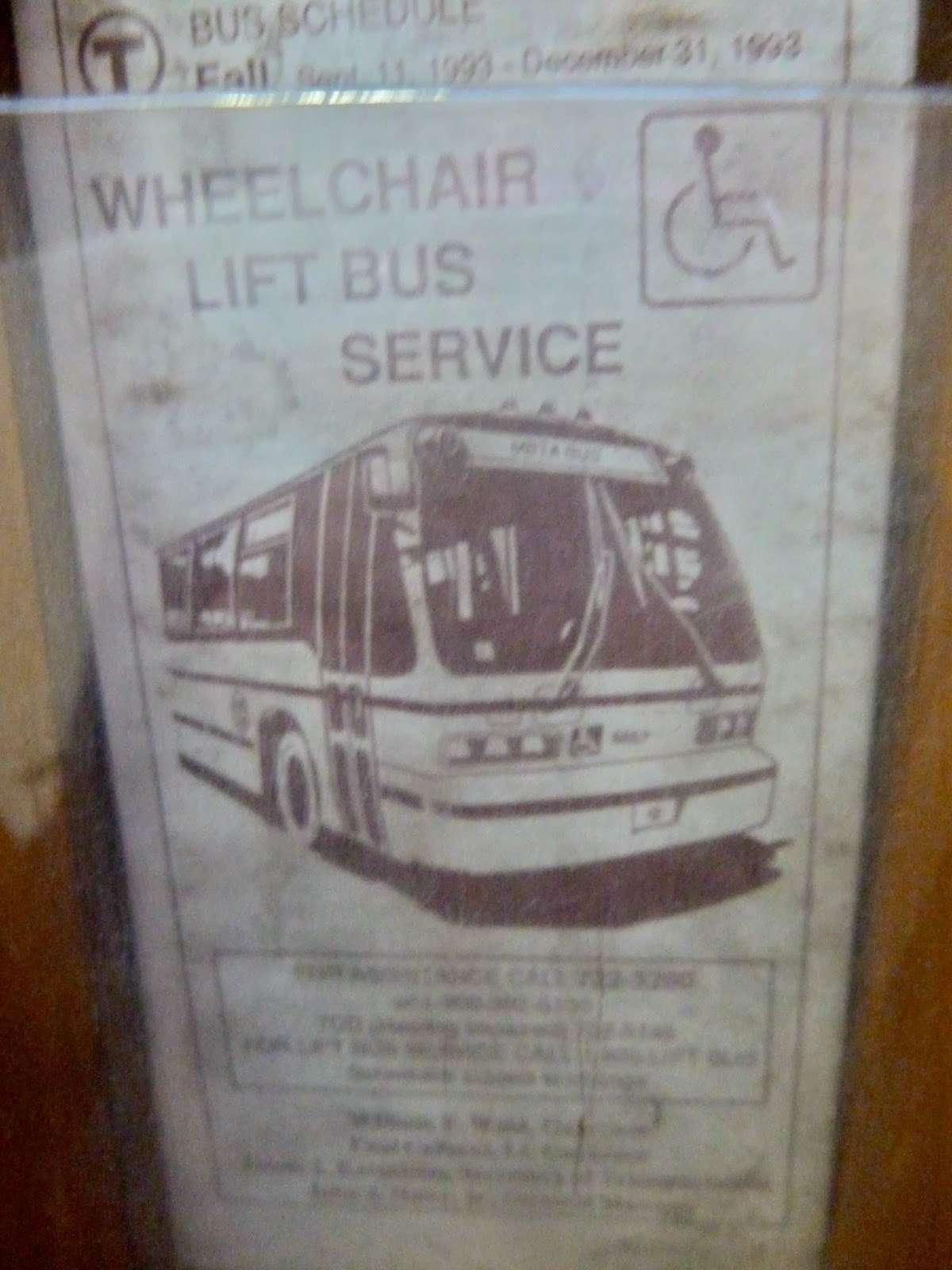 Random Photos: Some Truly Ancient Bus Schedules | Miles in Transit