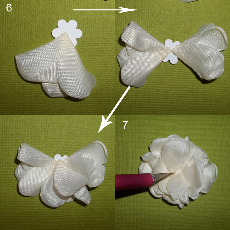 Cherished Memento's: Pretty fabric flower tutorial