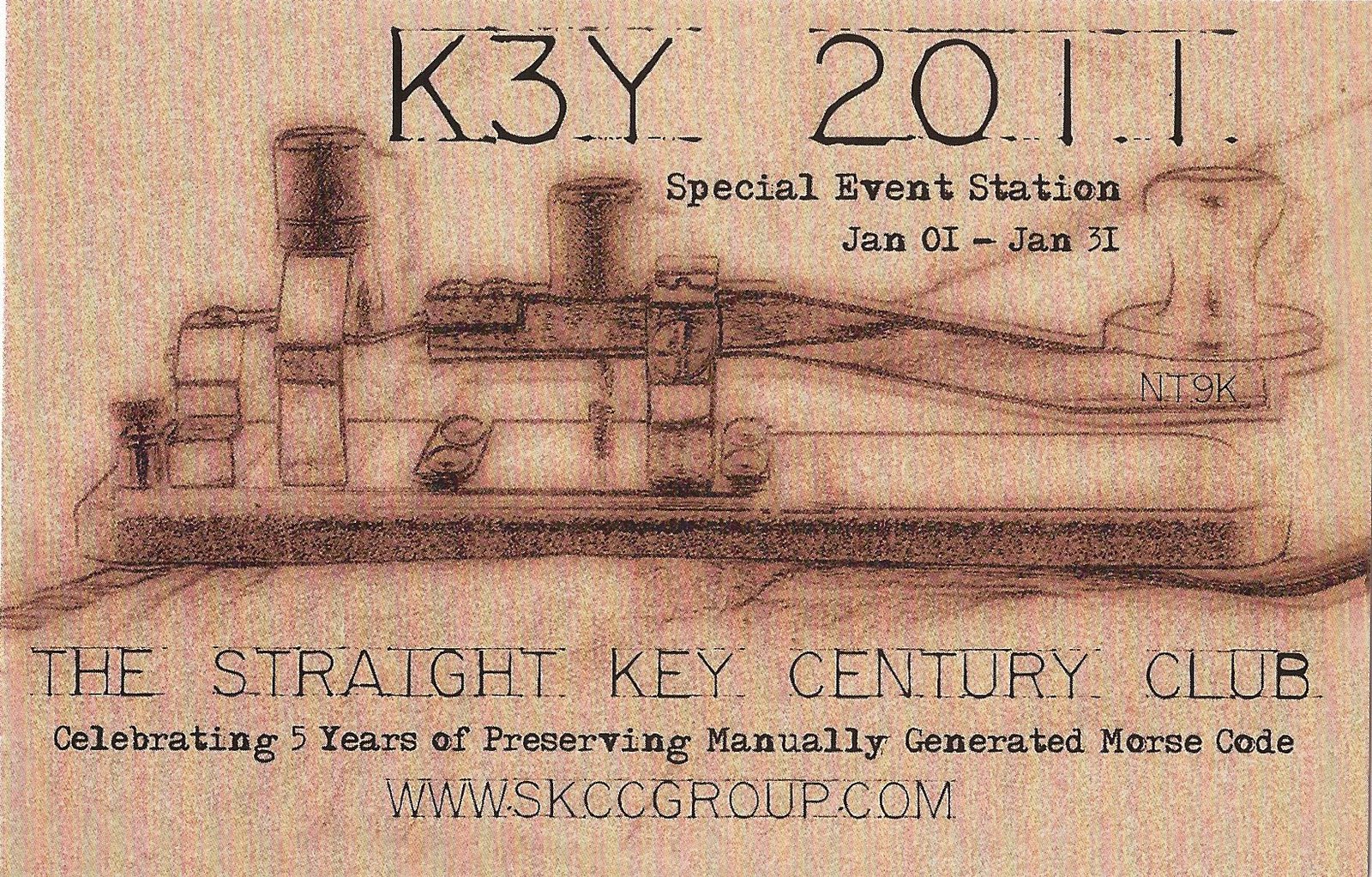 Recumbent Conspiracy Theorist: SKCC K3Y 2011 -- Special Event