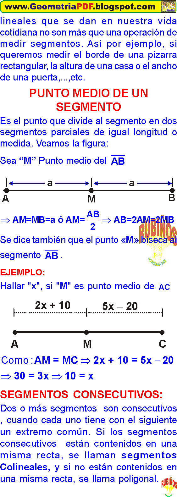 SEGMENTOS EJERCICIOS DESARROLLADOS PDF