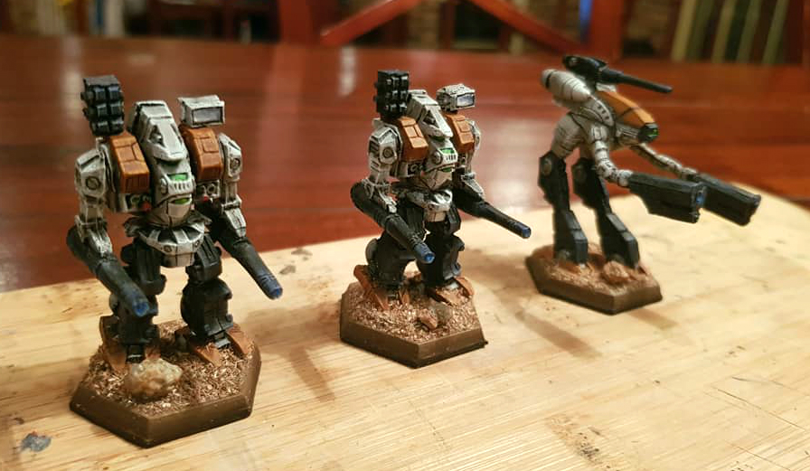 Old School Gaming: Battletech: Heavy Command Lance TO-DONE!