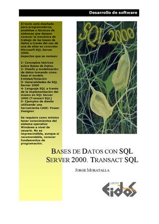 Bases de Datos con SQL Server 2000: Transact SQL – EIDOS | FreeLibros