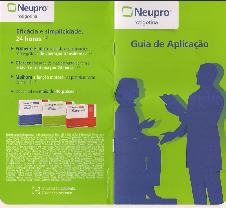 - doença de Parkinson: Guia de Aplicação - Neupro