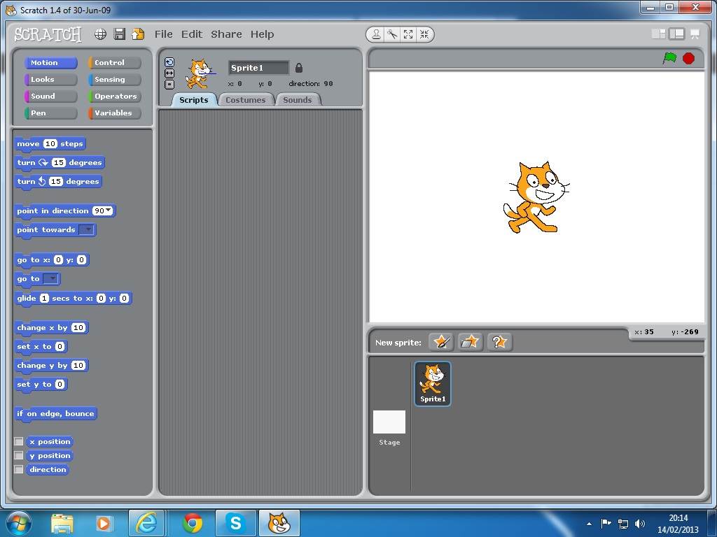 Using Scratch - A Free To Use Program that codes, without coding