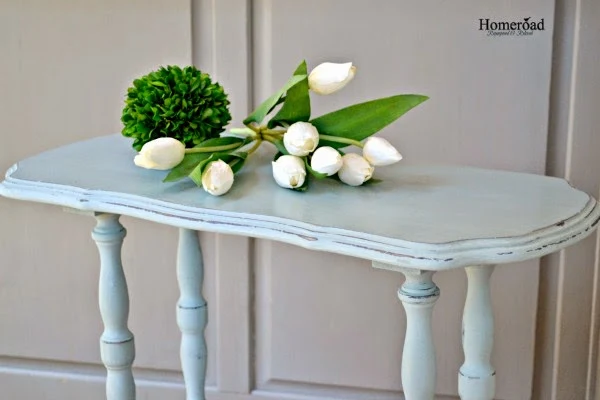 Duck Egg Blue Shabby Chic Side Table