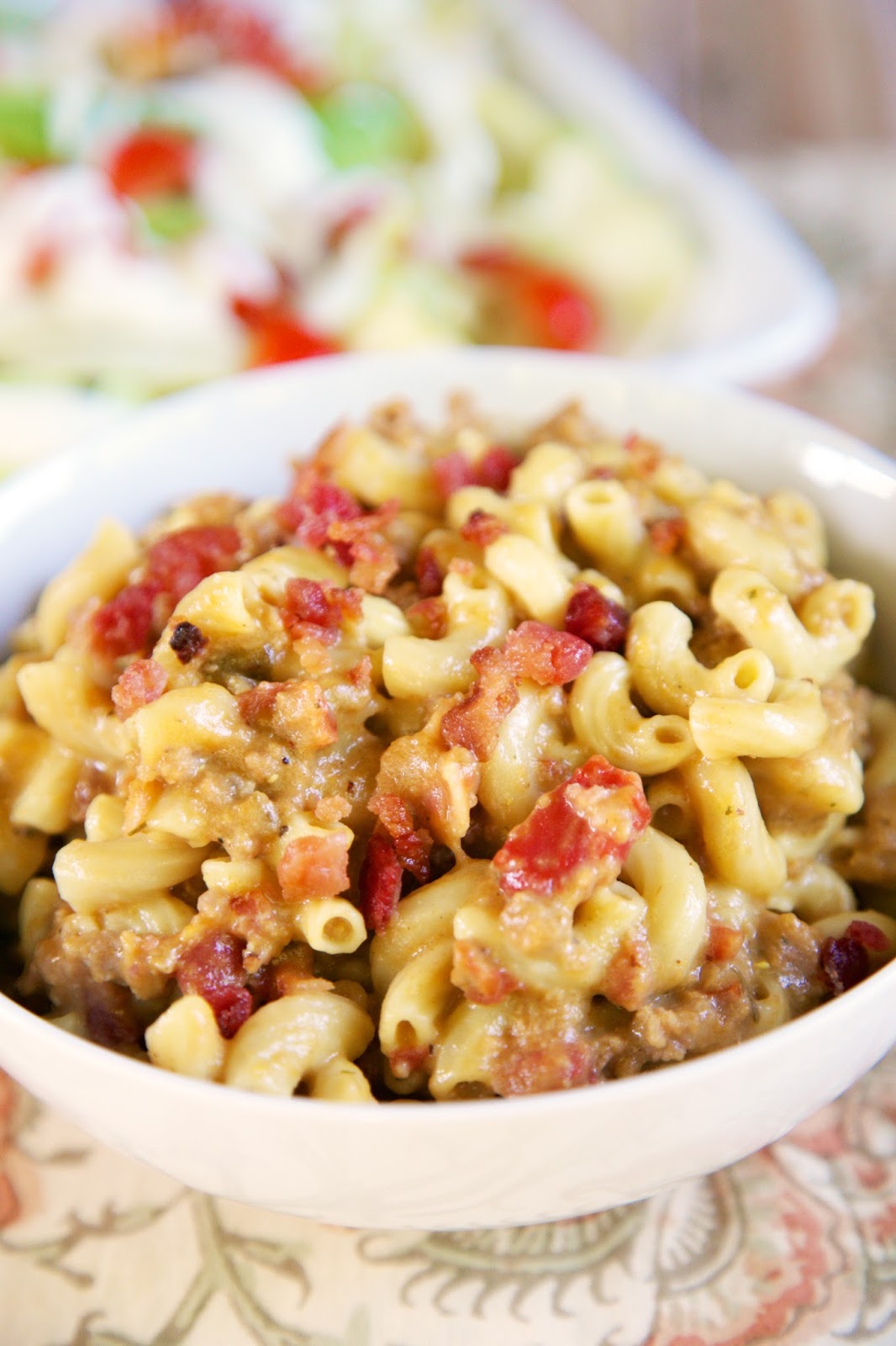 Freezer Meal Bacon Cheeseburger Pasta Plain Chicken