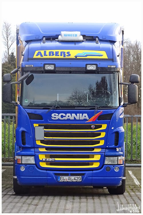 SCANIA: Scania R420 highline Albers spedition front