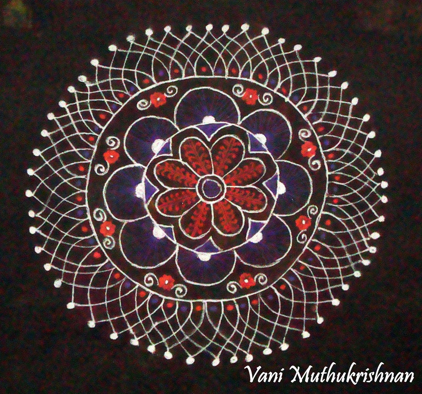 My Kolam: Circle rangoli