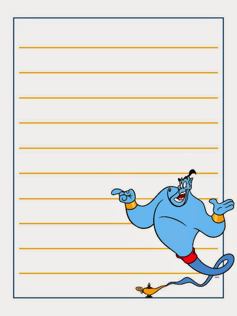 Aladdin and Jasmine: Free Printable Notebook. - Oh My Fiesta! in english