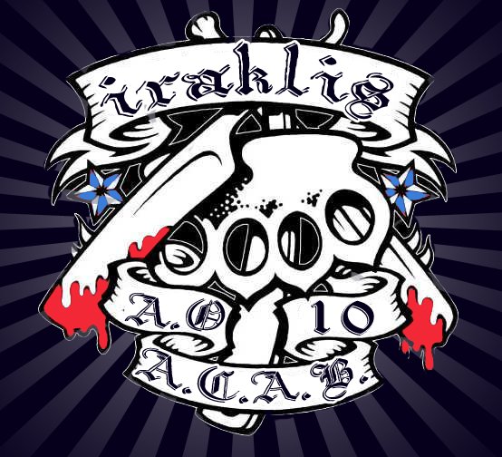 Iraklis Ultras logos: Iraklis Αθ10 Acab