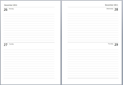 Philofaxy: A5 Undated Diary Layouts