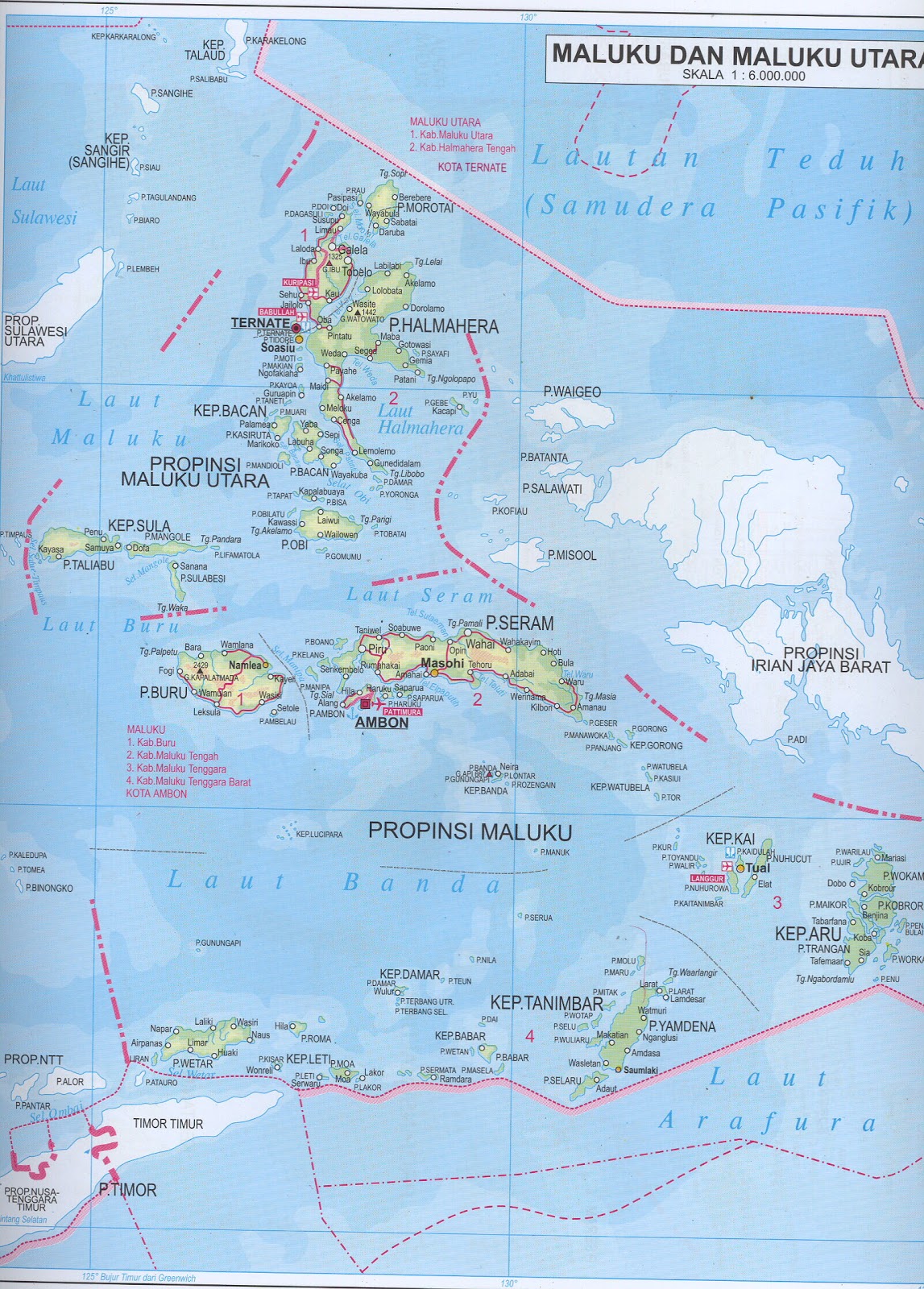 AMAZING INDONESIA: MALUKU PROVINCE MAP