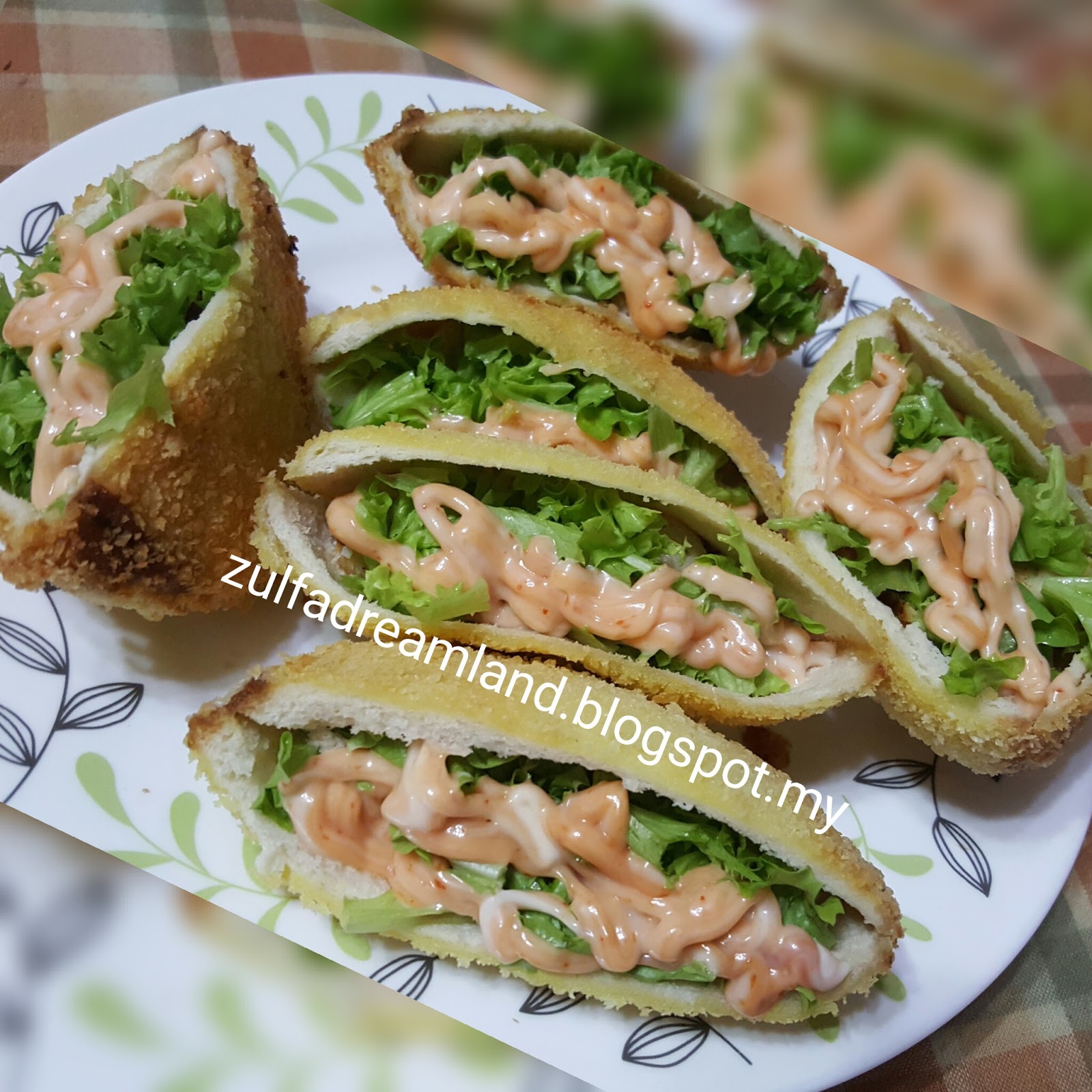 ZULFAZA LOVES COOKING: Roti poket rangup (crispy pocket bread)