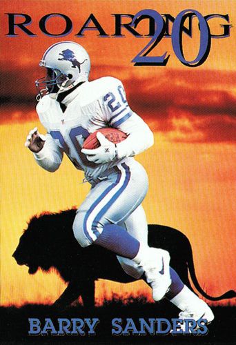 Pro Football Journal Presents: Memorabilia: Barry Sanders Roaring 20 Poster